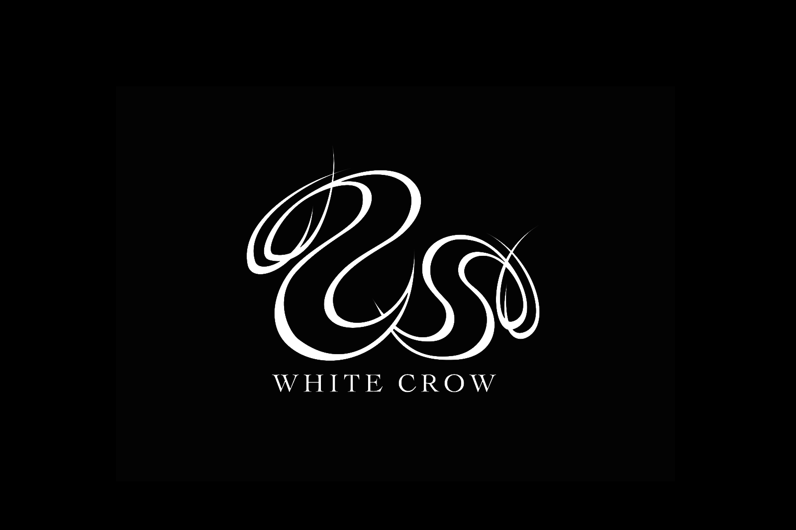 WHITE CROW logo design – studio TUAROA co.,ltd.